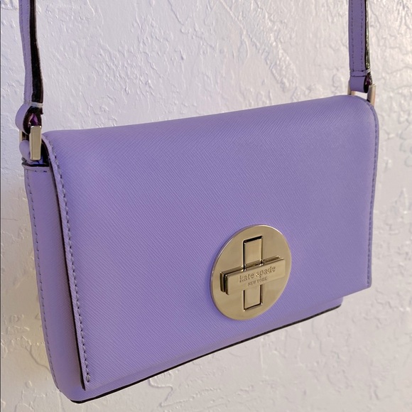 kate spade | Bags | Kate Spade Lavender Turn Lock Crossbody | Poshmark